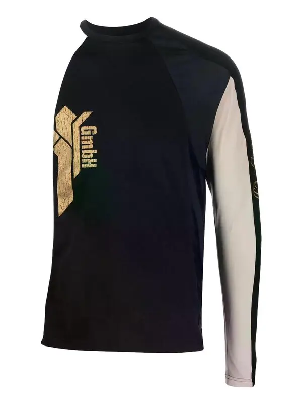 GMBH Colour-block Logo-print T-shirt - Black