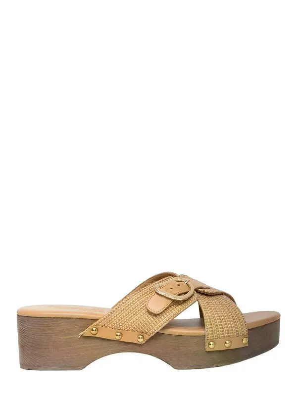 ANCIENT GREEK SANDALS Marilisa Crosstrap Clog Sandals - Brown