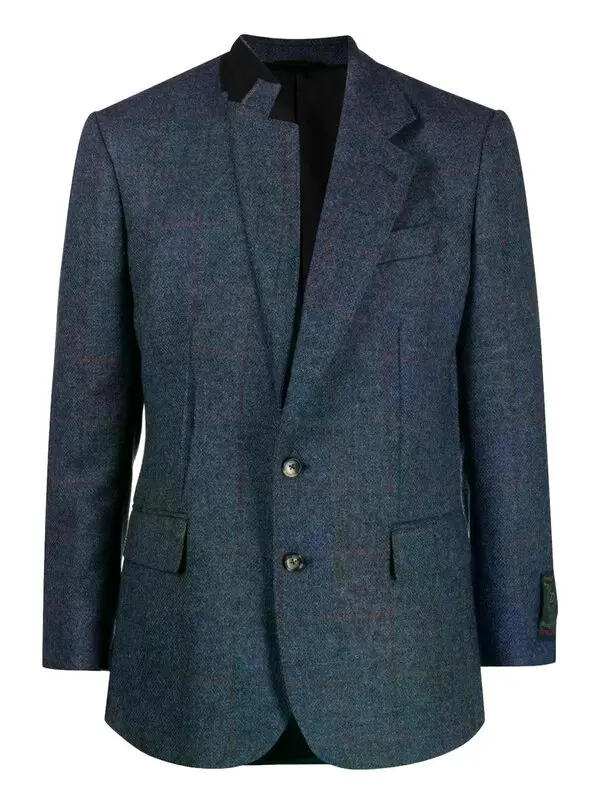 MARINA YEE Darts Asymmetric Single-breasted Blazer - Blue