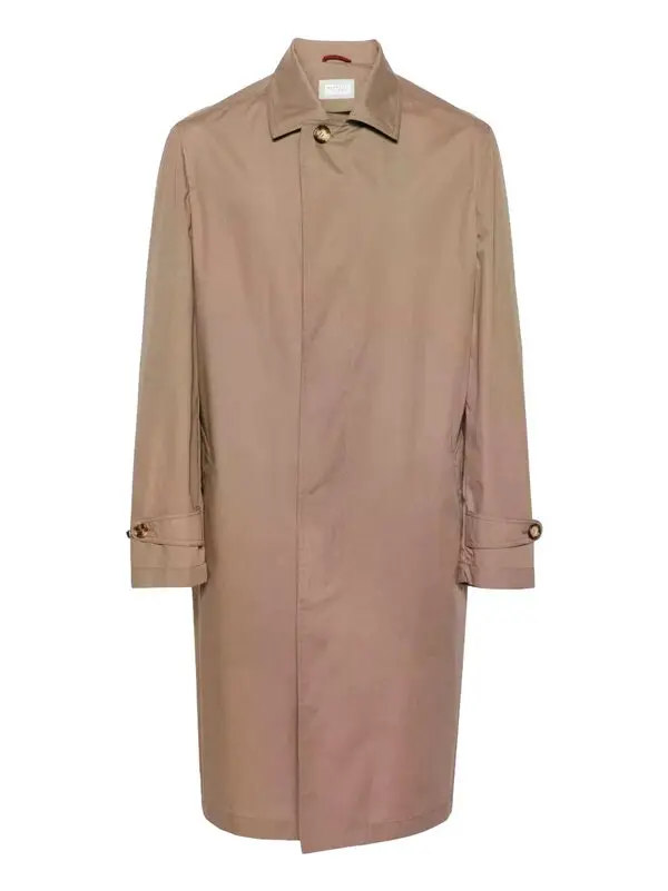 Brunello Cucinelli Single-breasted Lightweight Maxi Coat - Brown