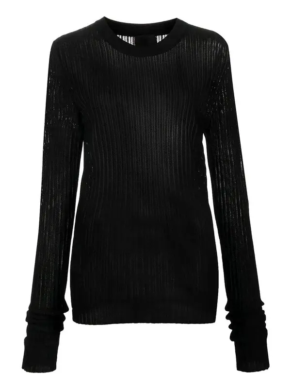 Givenchy Fine Ribbed-knit Jumper - Black