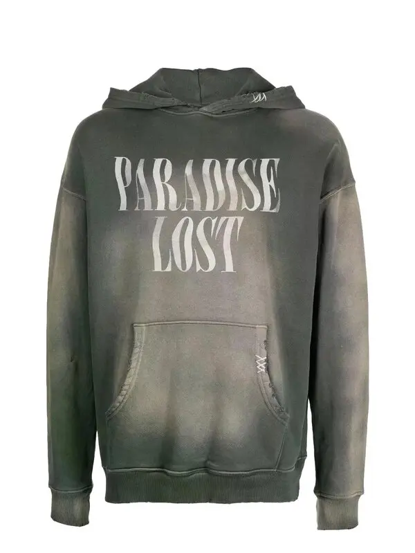 Alchemist Slogan-print Pullover Hoodie - Blue
