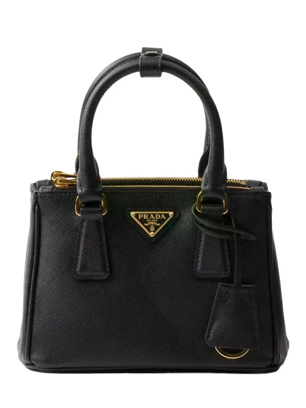 Prada Galleria Saffiano Leather Micro Bag - Black