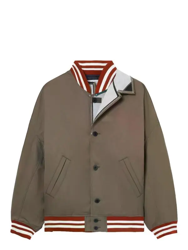 Kolor Layered Bomber Jacket - Brown