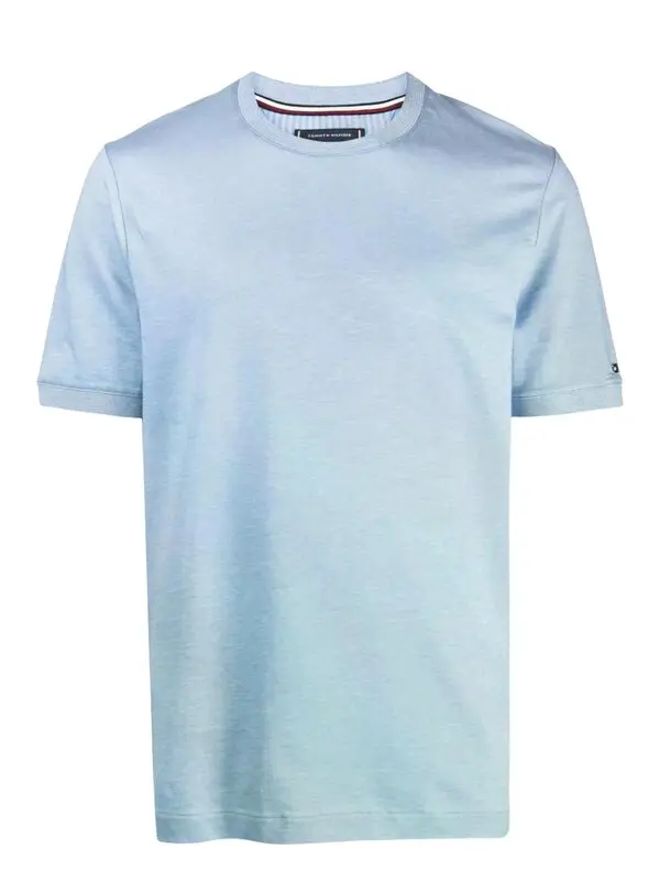 Tommy Hilfiger Logo-embroidered Cotton T-shirt - Blue