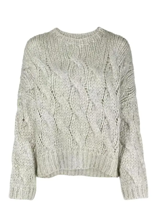 Brunello Cucinelli Cable-knit Jumper - Grey