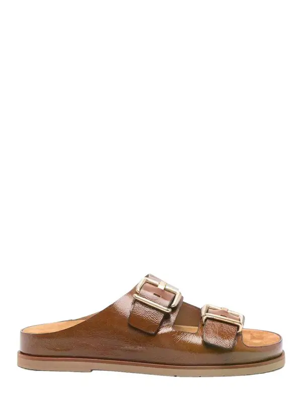 PEDRO MIRALLES Venice Buckle Sandals - Brown