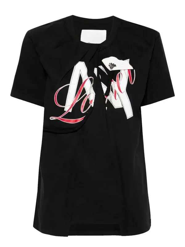 3.1 Phillip Lim Ny Lover Sliced T-shirt - Black