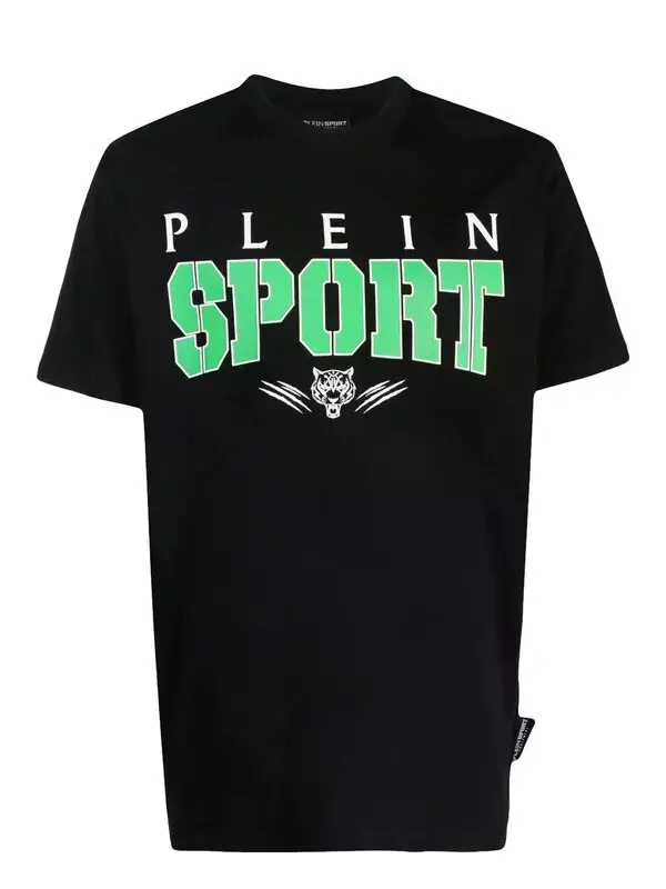 PLEIN SPORT Logo-print T-shirt - Black