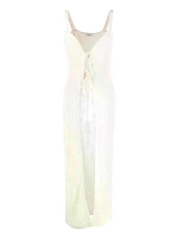 Nanushka Long Sleeveless Knit Vest - Neutrals