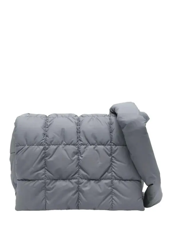 VEECOLLECTIVE Foldover Shoulder Bag With Removable Pouch - Grey
