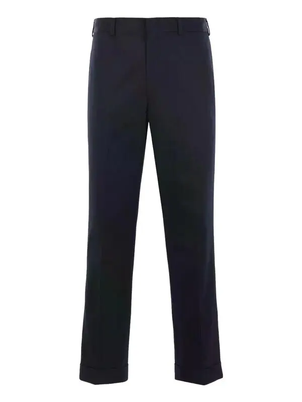 J.PRESS Gabardine Chino Trousers - Blue
