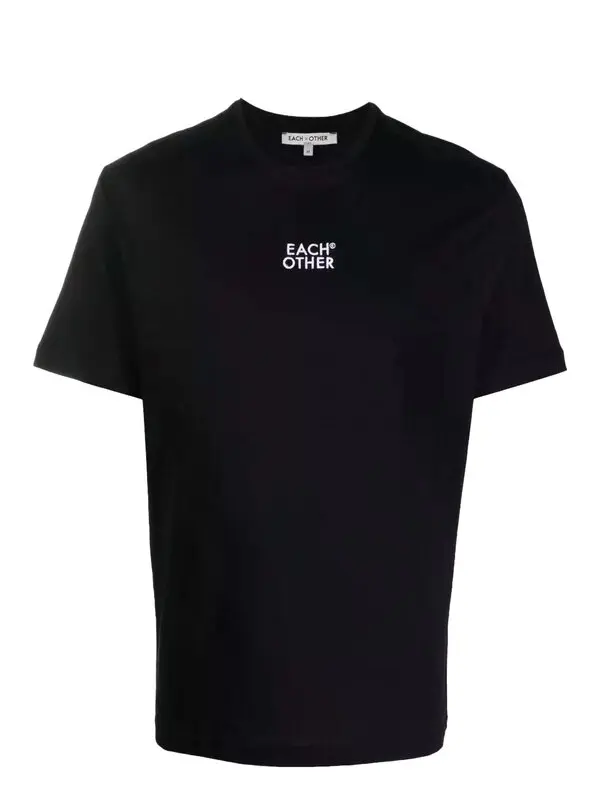 Each X Other Logo-embroidered Cotton T-shirt - Black