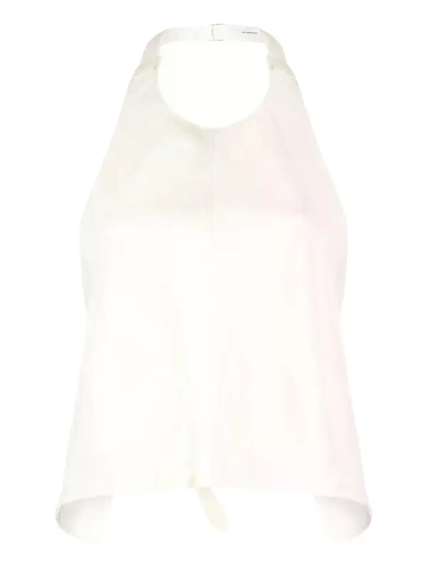 Wardrobe.NYC Halterneck Wool Top - Neutrals