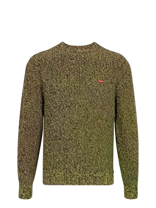 Supreme Melange Rib Knit Sweatshirt - Brown