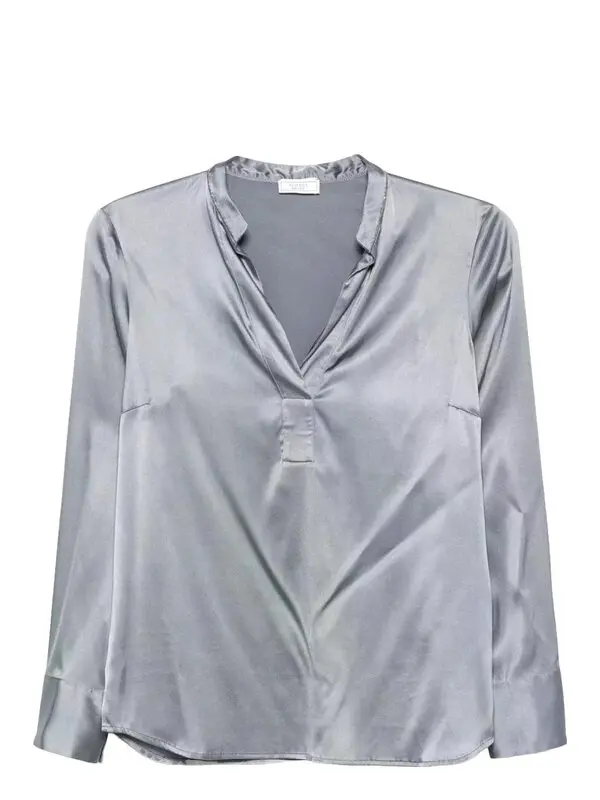 Peserico Bead-embellished Blouse - Grey