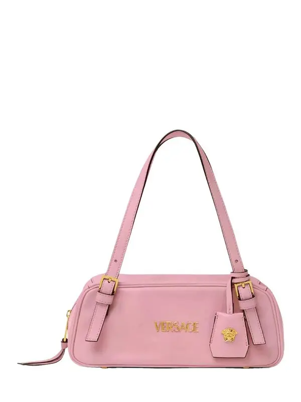 Versace Tag Bowling Shoulder Bag - Pink