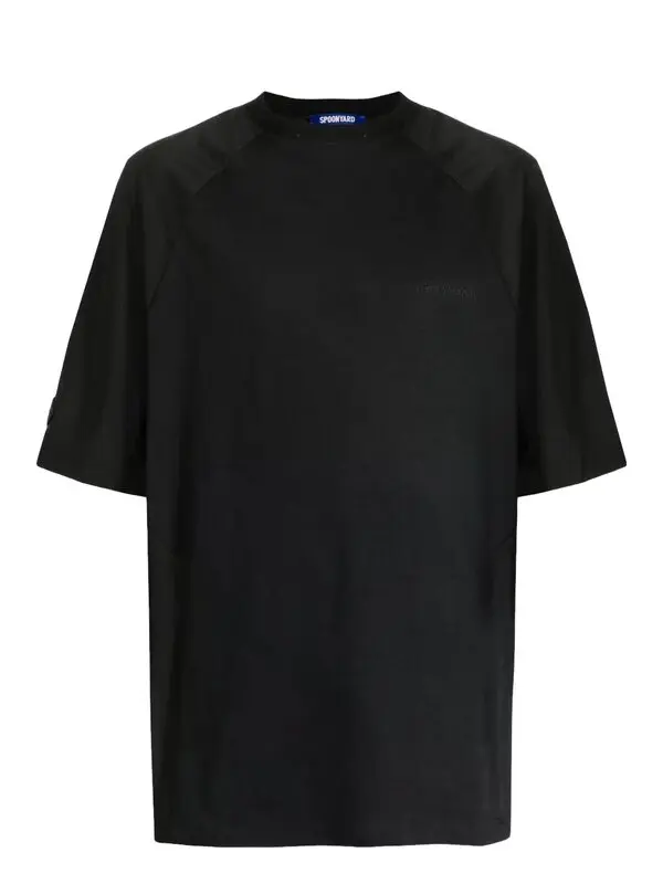 SPOONYARD Hook-detail Short-sleeve T-shirt - Black