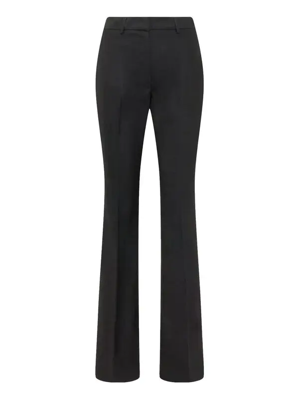 L' AUTRE CHOSE Slit-embellished Trousers - Black