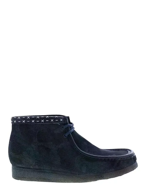 Clarks Wallabee Denim Desert Boots - Blue