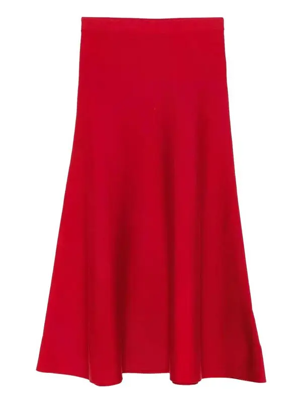 Gabriela Hearst Fdie Midi Skirt - Red