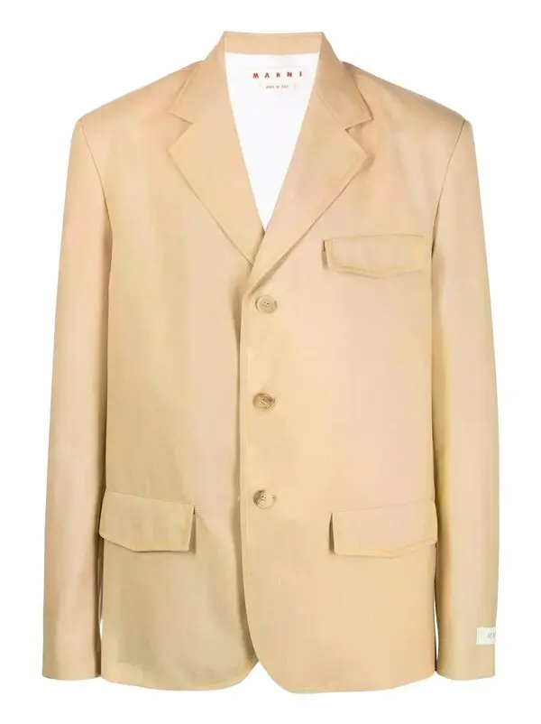 Marni Single-breasted Blazer - Brown