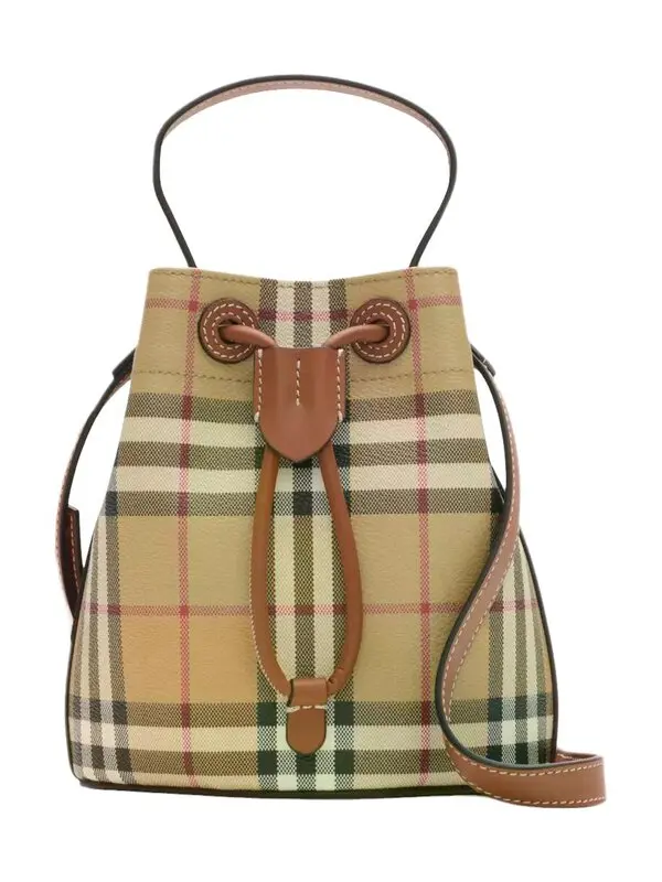Burberry Check-pattern Bucket Bag - Neutrals