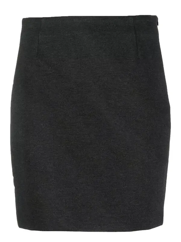LARDINI Fitted Mini Skirt - Grey