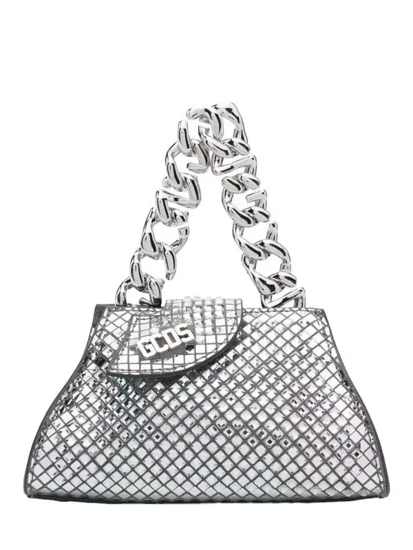 Gcds Comma Mirror Bag - Silver