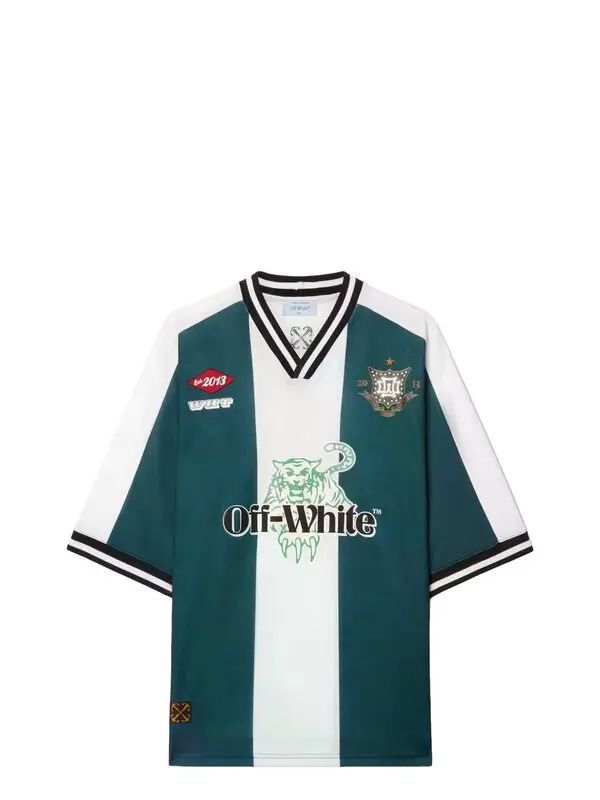 Off-White Tiger 23 Soccer T-shirt - Green