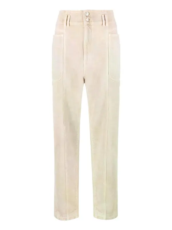 MARANT ETOILE High-rise Straight-leg Jeans - Neutrals