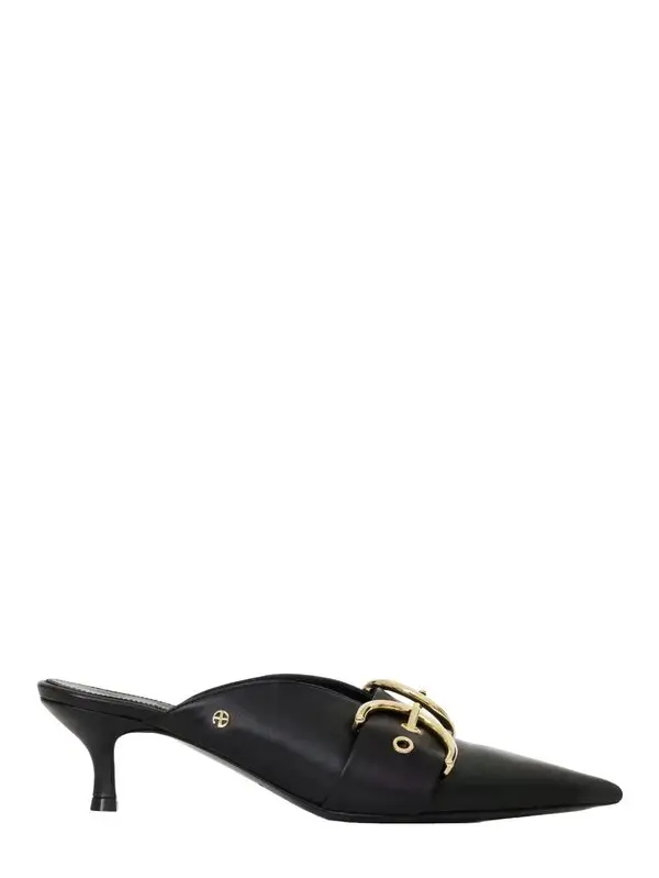 ANINE BING Zoe 50mm Buckle-detail Mules - Black