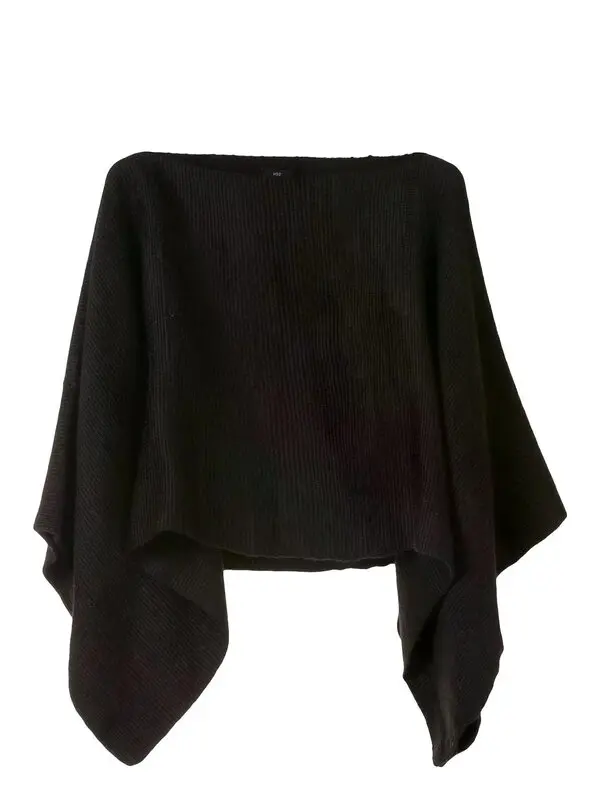 Voz Solid Crop Jumper - Black