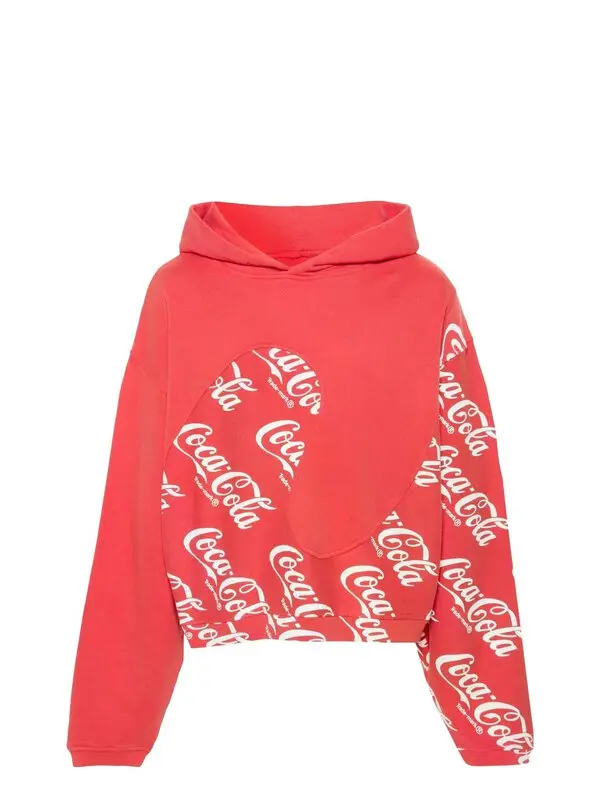 ERL Coca-cola Print Hoodie - Red