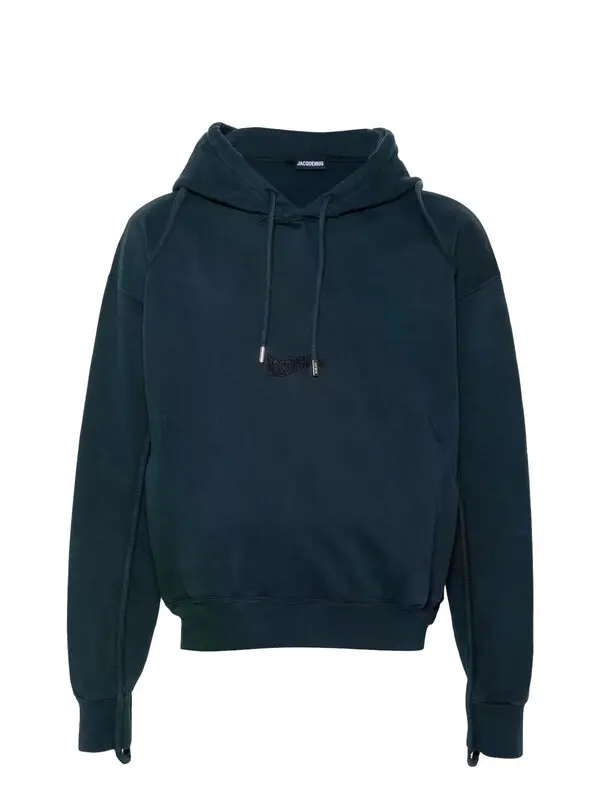 Jacquemus Le Sweatshirt Camargue Cotton Top - Blue