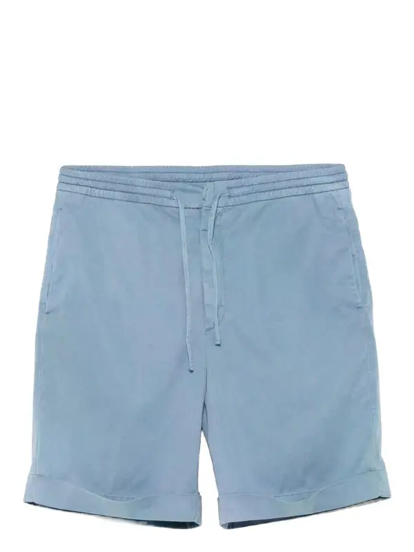 Canali Drawstring-waistband Shorts - Blue