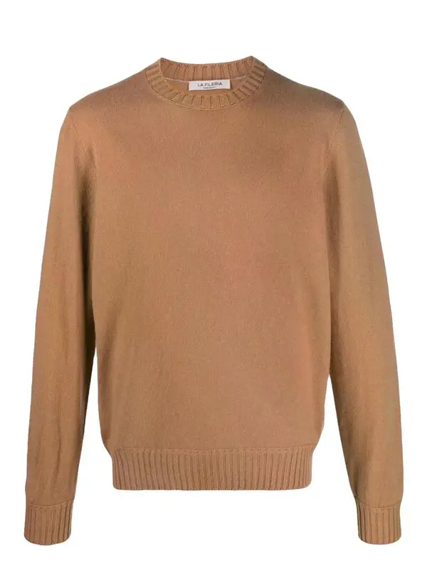 FILERIA Cashmere Crew-neck Jumper - Brown