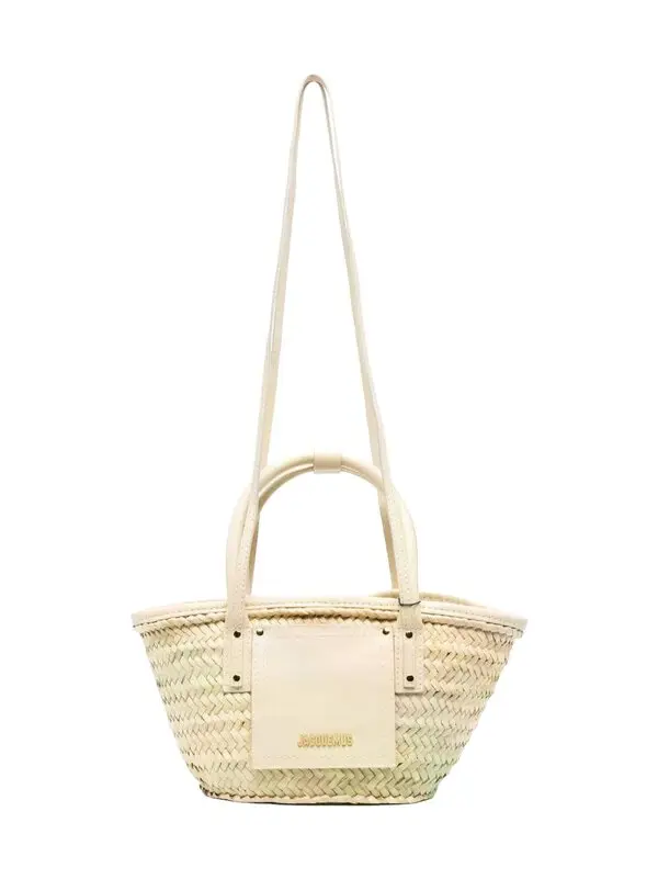 Jacquemus Soli Tote Raffia Bag - Neutrals