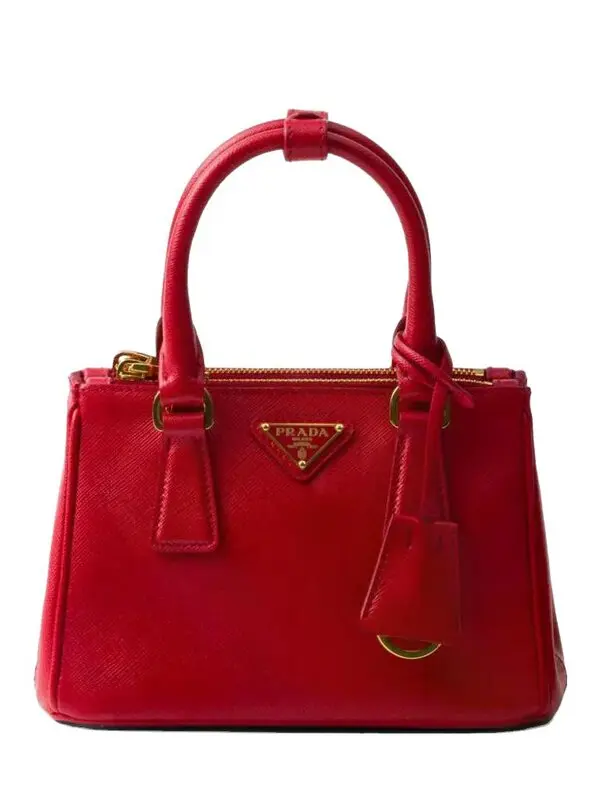 Prada Galleria Leather Mini Bag - Red