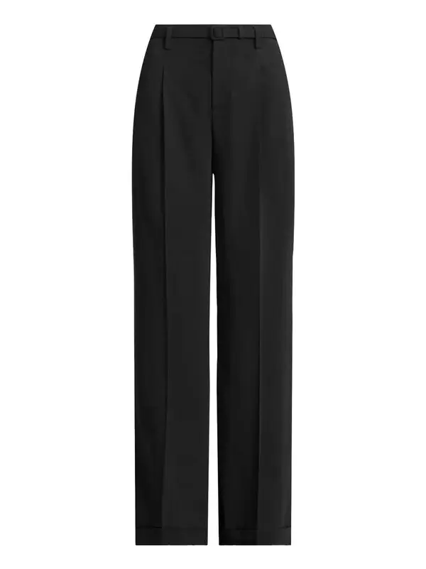 Ralph Lauren Modern Pleat-detail Tailored Trousers - Black