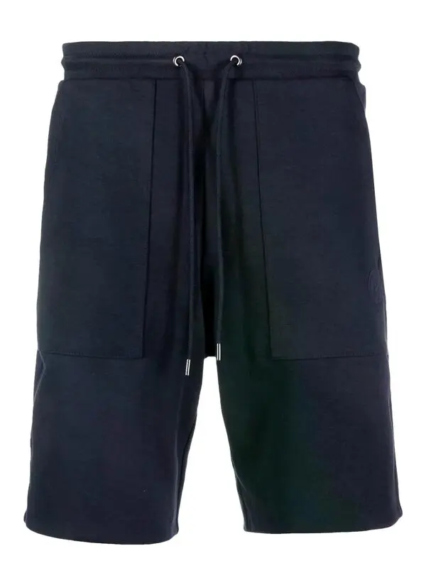 Michael Kors Monogram-print Reversible Track Shorts - Blue