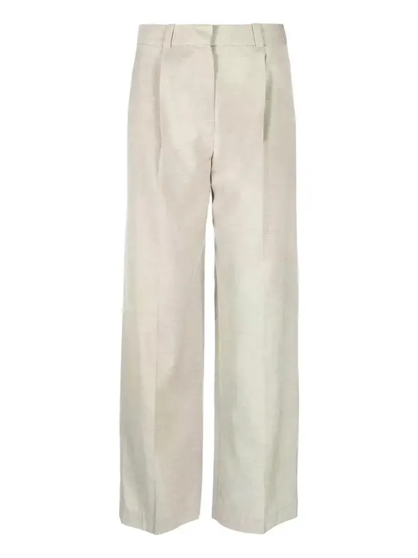 LOW CLASSIC High-waisted Pleated Trousers - Neutrals