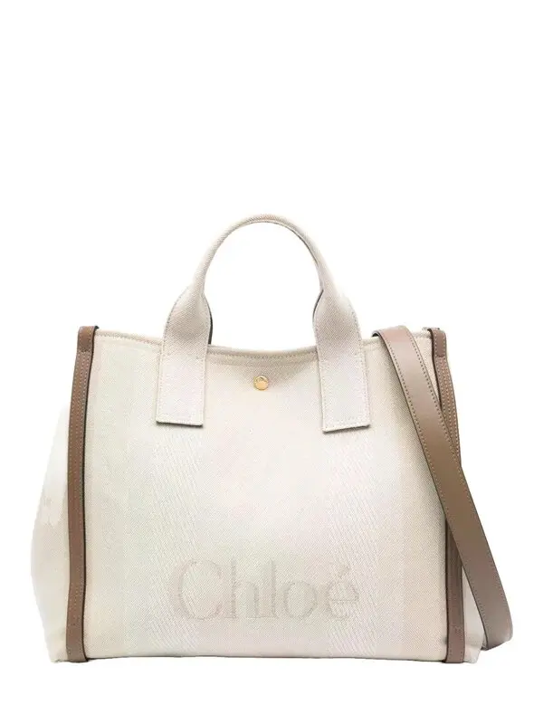Chloé Large Carry Tote Bag - Neutrals