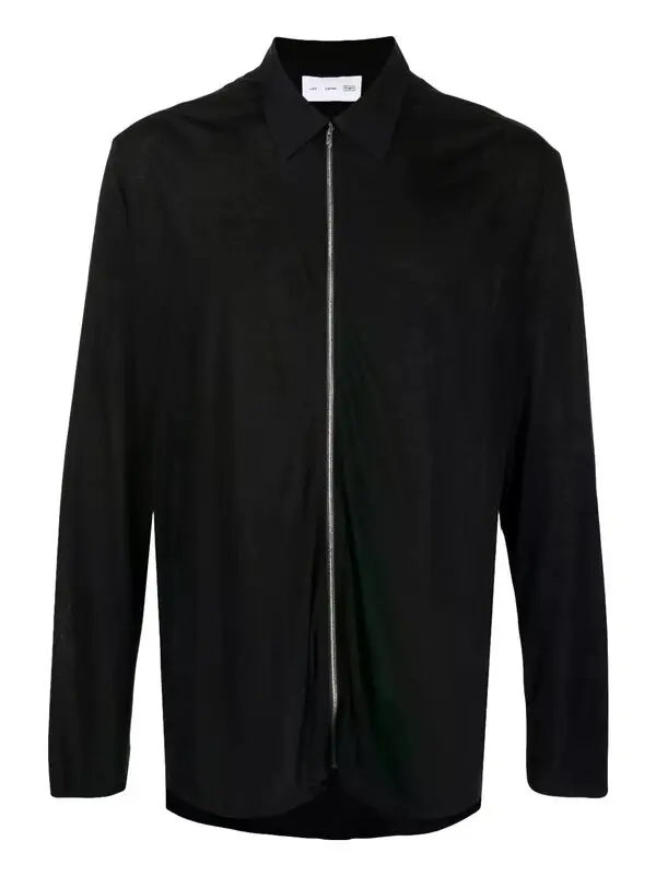 POST ARCHIVE FACTION Zip-up Lyocell Jacket - Black