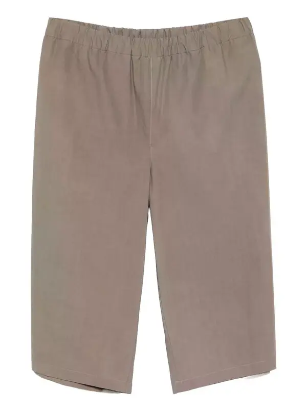 RIER Waxed Poplin Shorts - Grey