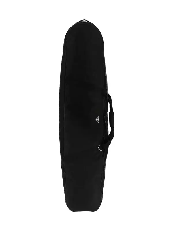 Prada Logo-plaque Zip Luggage - Black