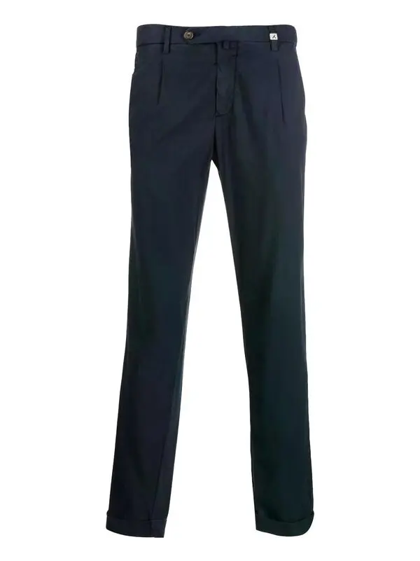 MYTHS Slim-fit Chino Trousers - Blue