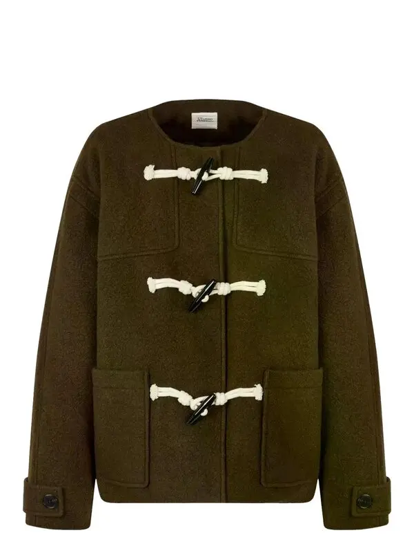 STUDIO TOMBOY Toggle-fastening Round-neck Jacket - Brown