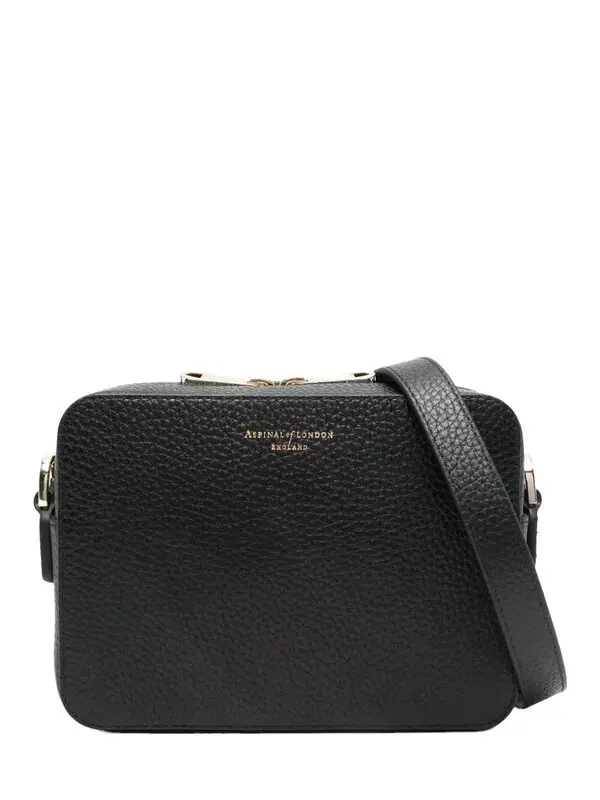ASPINAL OF LONDON Leather Crossbody Bag - Black