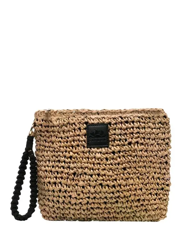Sundek Paper Clutch Bag - Neutrals